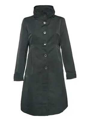 Max Mara Pleated Coat - Black
