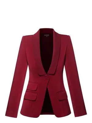 TIA DORRAINE Single-breasted Blazer - Red