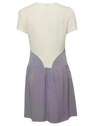 Victoria Beckham Two-tone Mini Dress - Neutrals