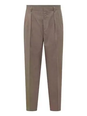 CELLAR DOOR Lucio Pleated Trousers - Neutrals