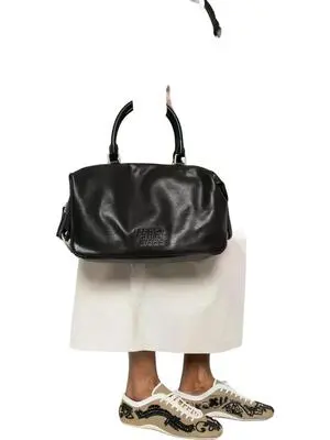 MARGESHERWOOD Dumpling" Leather Tote Bag - Black