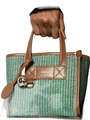 Furla Woven Mini Bag - Green