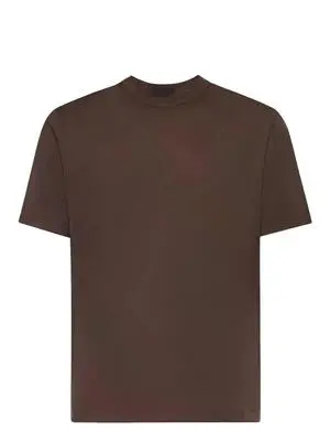 GIULIANO GALIANO Crew-neck Short-sleeve T-shirt - Brown