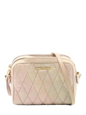 Miu Miu Matelassé Shoulder Bag - Neutrals