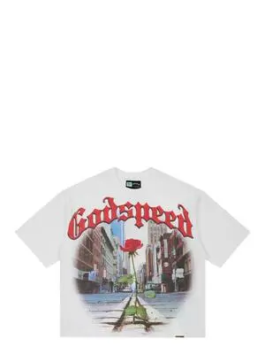 GODSPEED Concrete Rose Graphic-print T-shirt - White