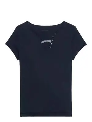 Zadig&Voltaire Skull Motif T-shirt - Blue