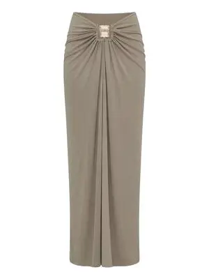 Christopher Esber Bezel Quartz Maxi Skirt - Neutrals