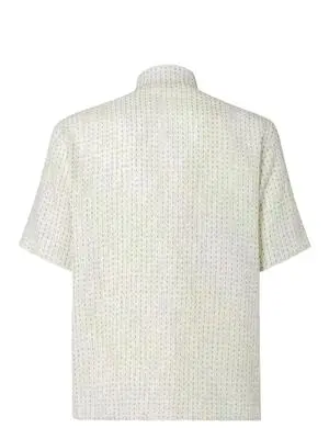 Fendi Ff-print Linen Shirt - Neutrals