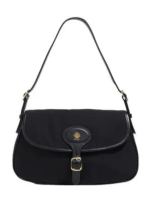 Bally Leather-trimmed Shell Shoulder Bag - Black