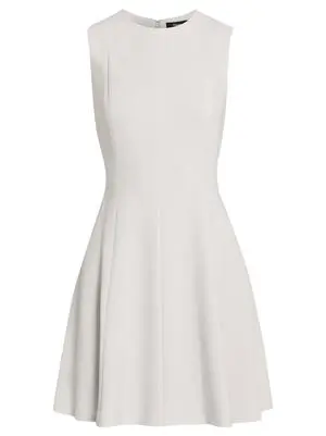 Theory Crepe Mini Dress - Stone