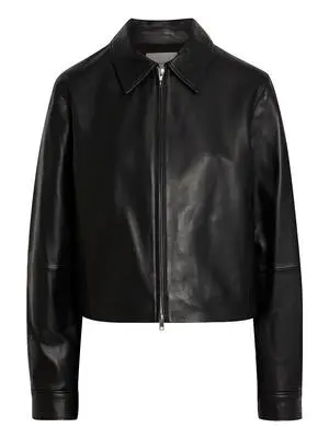 Vince Leather Jacket - Black