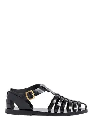 Bally Steva Leather Sandals - Black