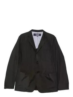 HOMME Notched-lapel Single-breasted Blazer - Black