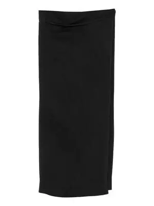 Calvin Klein Hallie Wrap Midi Skirt - Black