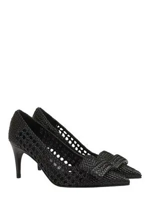 SERGIO ROSSI Braided Pumps - Black