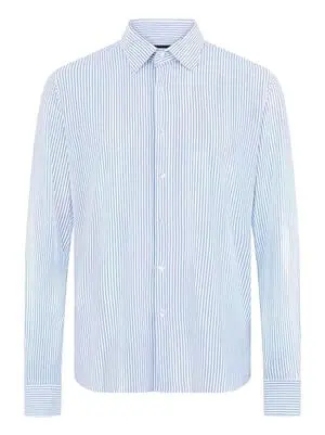 RRD Vertical-stripe Long-sleeve Shirt - Blue