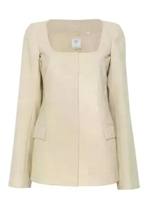 Calvin Klein Camille Square-neck Jacket - Neutrals