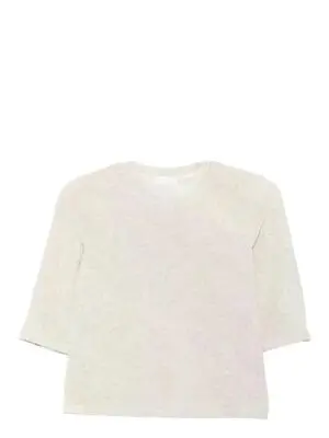 Suzie Kondi Light Crew Neck Short Sleeve T-shirt - Grey