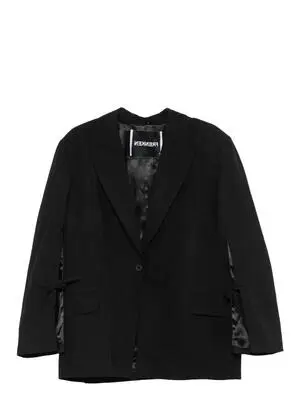 FRENKEN Bow-embellishment Blazer - Black