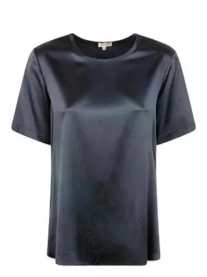 HER SHIRT Satin Finish T-shirt - Blue