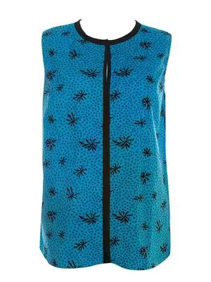 Marni Sleeveless Star-print Tank Top - Blue