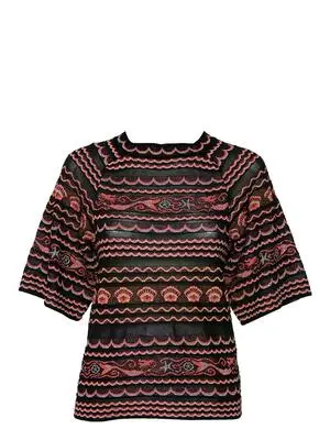 Missoni Wave Knit Top - Black
