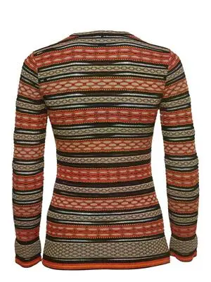 Missoni Striped Top - Brown