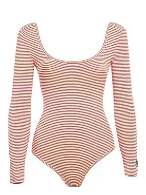 ETRO Etro Striped Logo-Embroidered Bodysuit