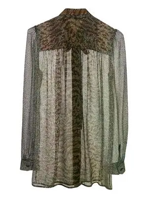 Gucci Sheer Shirt - Brown