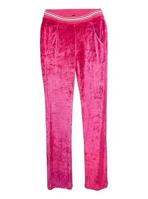Roberto Cavalli Velvet Track Pants - Pink