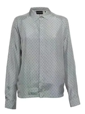 Emporio Armani Printed Silk Shirt - Grey