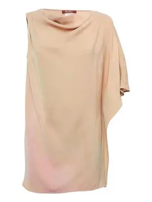 Max Mara Draped Asymmetric Blouse - Neutrals