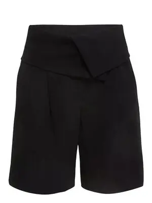 Max Mara High-waisted Pleated Shorts - Black
