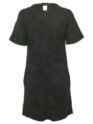 N°21 Lace Floral Mini Dress - Black