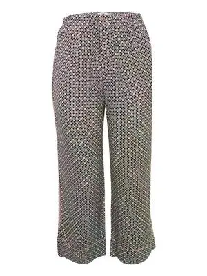 FENDI Fendi Geometric Pattern Silk Trousers