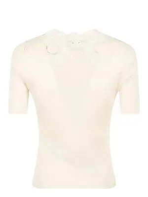 ERMANNO SCERVINO Ermanno Scervino Lace-Panelled Short-Sleeve Top