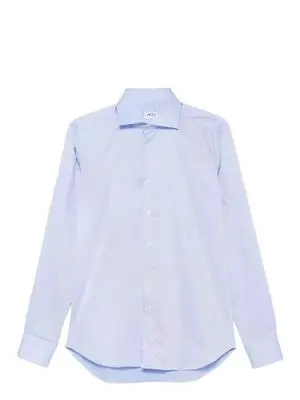 VELA SHOP Spread-collar Button-up Shirt - Blue