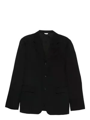 Comme Des Garçons Notched-lapels Single-breasted Blazer - Black