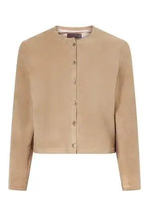 Stouls Astrid Suede Cardigan - Neutrals
