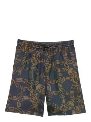 Loewe X Paula's Ibiza Graphic Print Shorts - Blue