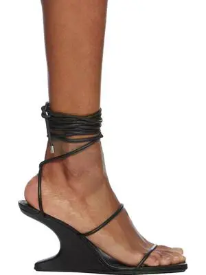 Rick Owens Cantilever Wrap Sandals - Black
