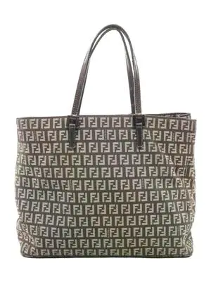 Fendi Zucchino Tote Bag - Brown