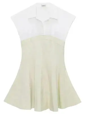 Simkhai Sundae Panelled Shirt Dress - Neutrals