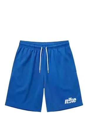Nike Logo-print Side-stripe Shorts - Blue