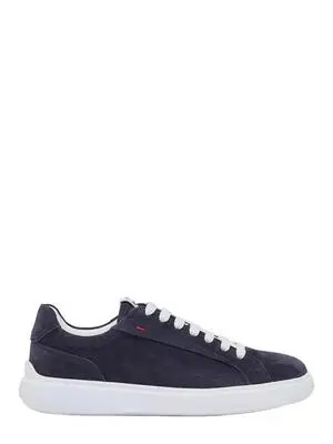 Peuterey Quarter 01 Lace-up Leather Sneakers - Blue