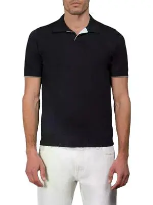 MOORER Vernon Polo Shirt - Blue