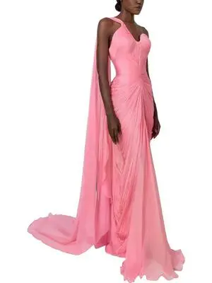 IRIS SERBAN Iris Serban Pleated Maxi Dress