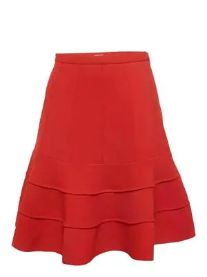 Miu Miu Virgin Wool Skirt - Red