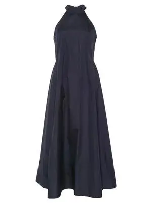 PENNYBLACK Halterneck Back-tie Midi Dress - Blue