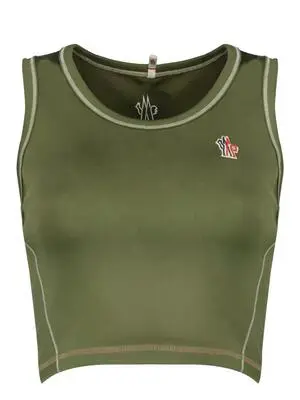 Moncler Polartec® Cropped Tank Top - Green